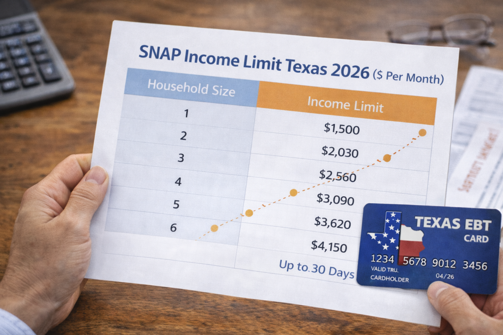Texas SNAP Income Limit 2026: Check If You Qualify (Full Table)